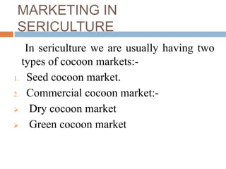 Marketing Of Cocoons