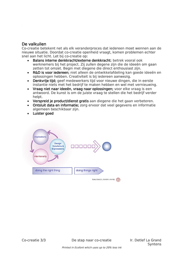 Cocreatie 3/3; De Stap naar co-creatie | PDF