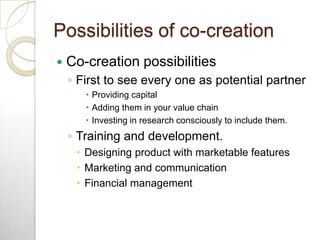 Co-creation Models | PPTX