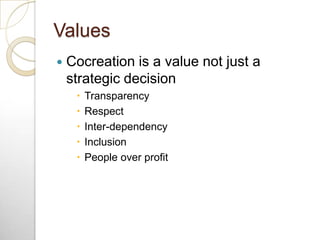 Co-creation Models | PPTX