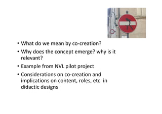 Co-creation - what, why and (a bit about) how | PDF