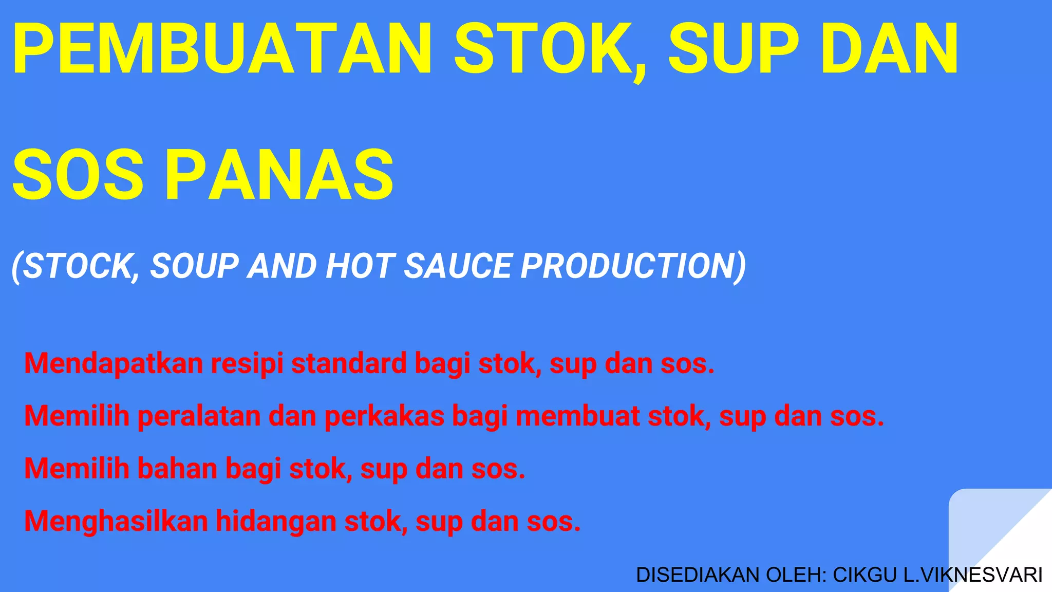 JENIS-JENIS STOK | PPTX