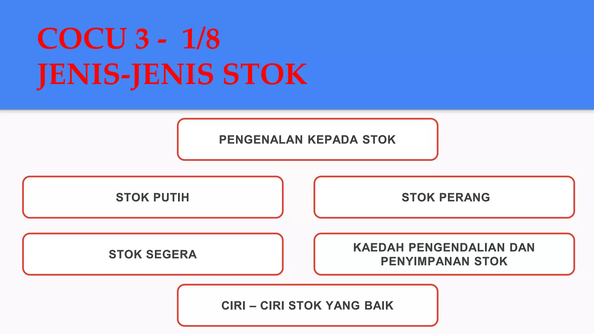 JENIS-JENIS STOK | PPTX