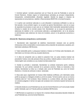 Codul de conduita propus de IAB Romania | PDF