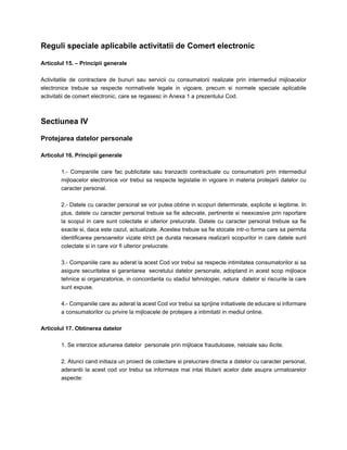 Codul de conduita propus de IAB Romania | PDF