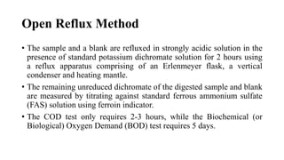 Chemical oxygen demand | PPTX