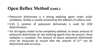 Chemical oxygen demand | PPTX
