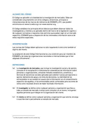 Cod aneimo(icc esomar) | PDF