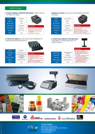 Codabar Catalogue | PDF