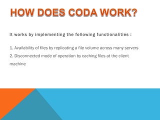 Coda file system | PPT