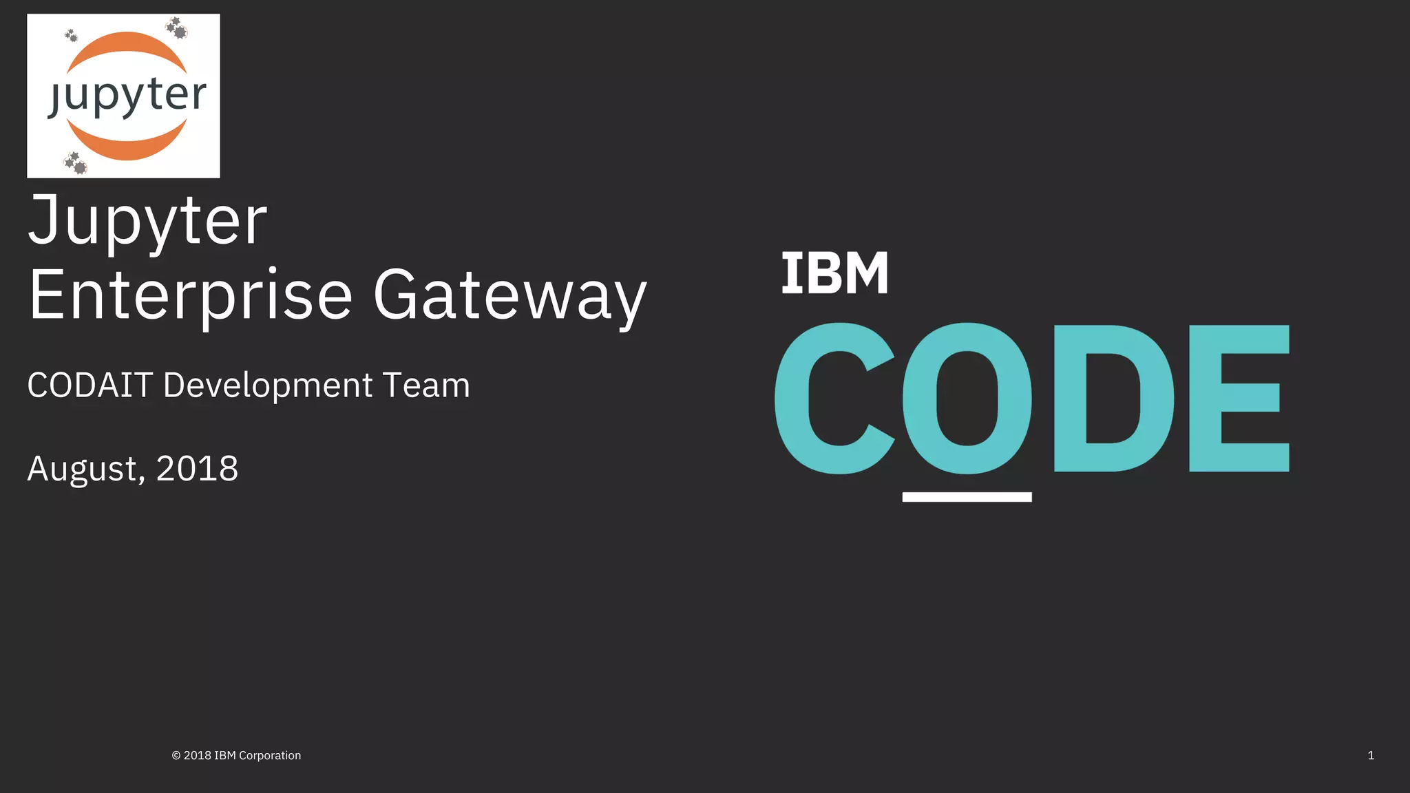Jupyter Enterprise Gateway Overview Ppt