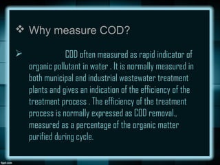 chemical oxygen demand - akash | PPT