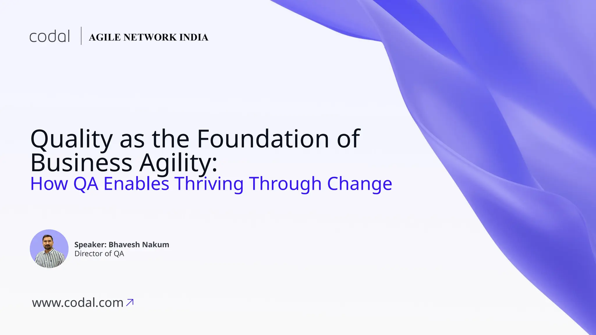 ANIn Ahmedabad 2025 | Quality as Foundation of Business Agility: How QA Enables Thriving Through ...