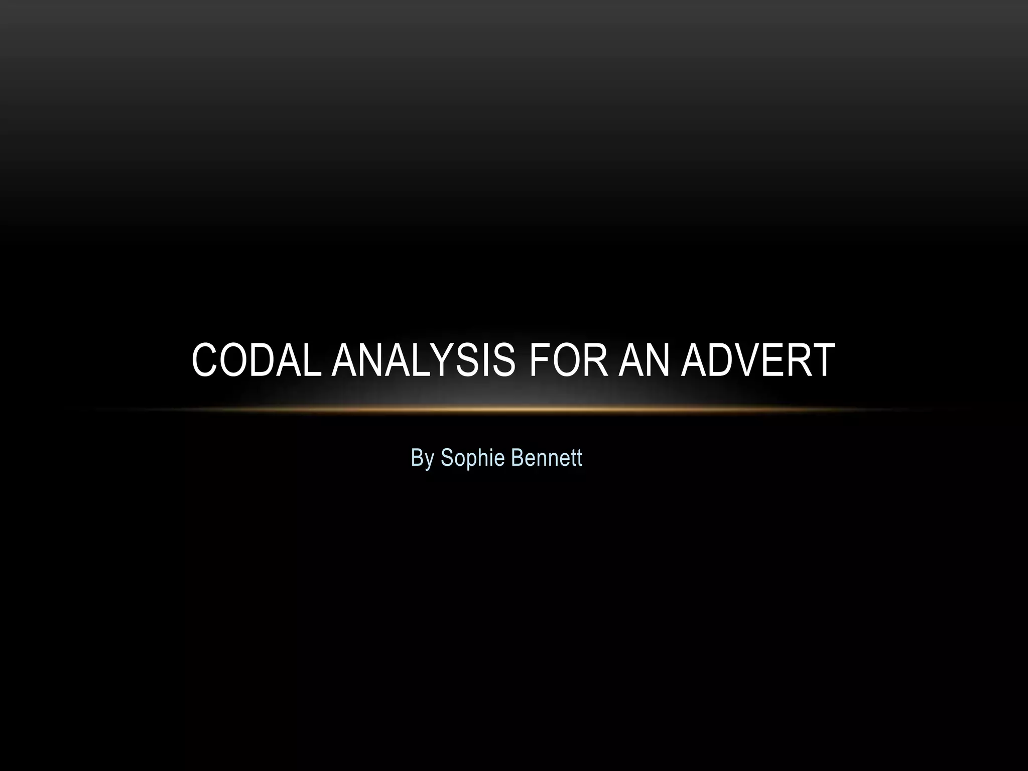 Codal analysis | PPT