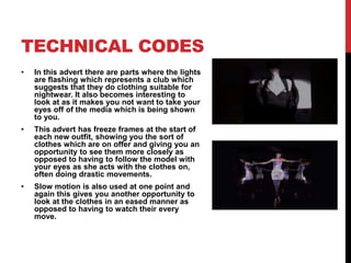 Codal Analysis of Advert | PPTX | Music | Entertainment