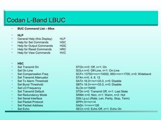Codan buc presentation 6-1 | PPT