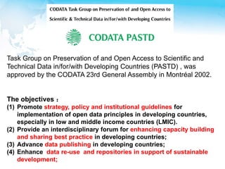 Capacity Building and Implementation Guidelines for Open Science: Practices of Preservation and ...