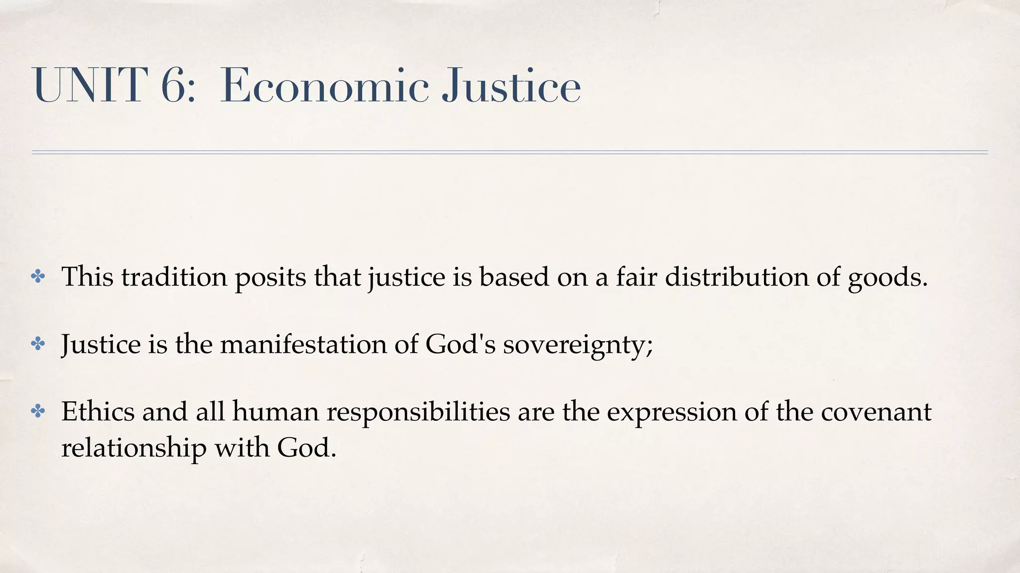 The Ethic of Economic Justice | PDF