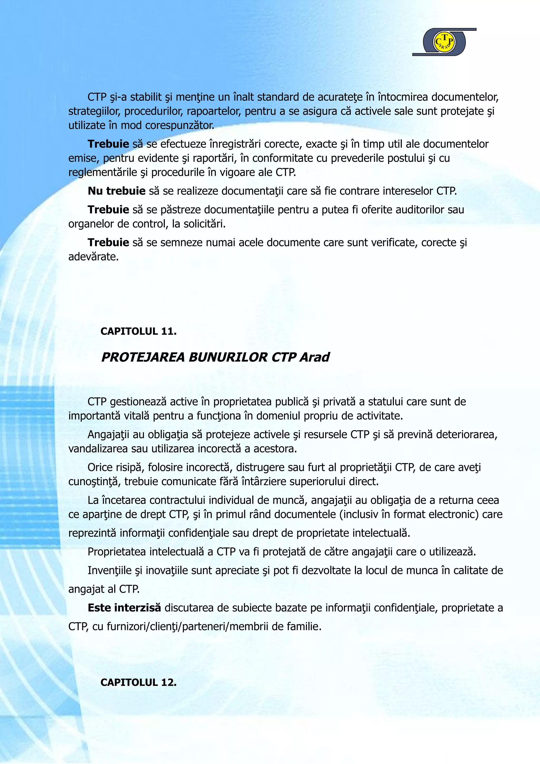Cod de conduita etica ctp | PDF