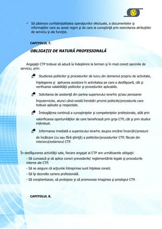 Cod de conduita etica ctp | PDF