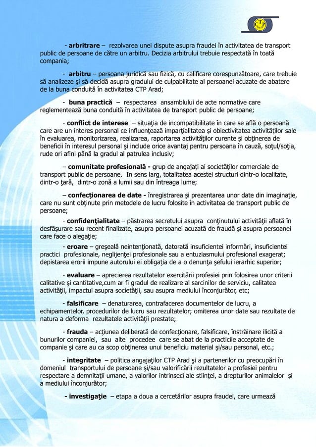 Cod de conduita etica ctp | PDF
