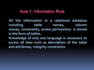 Codd rules | PPT