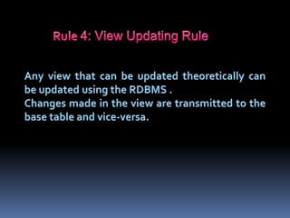 Codd rules | PPT