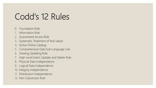 Codds rule | PPTX