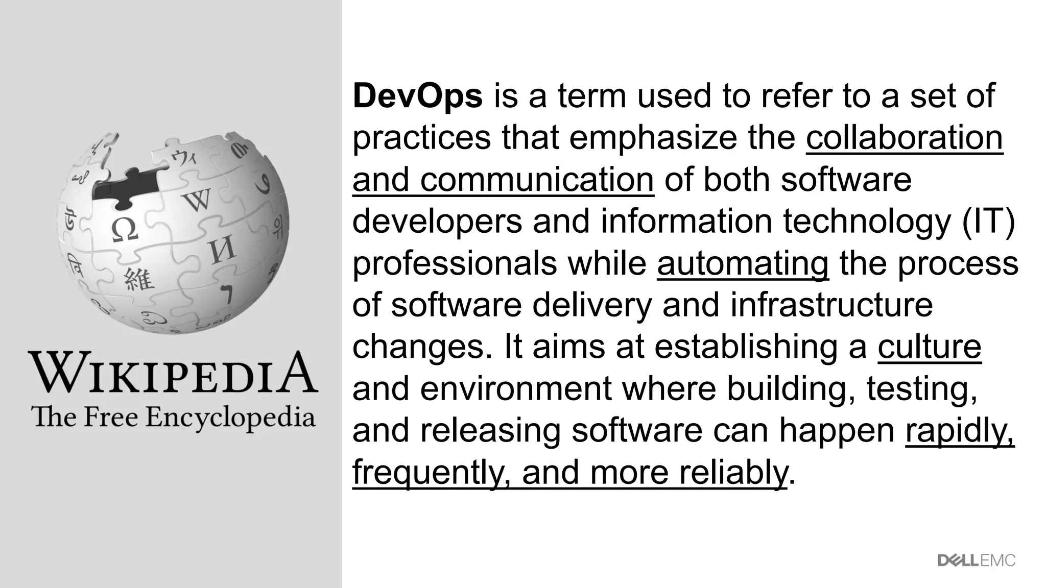 Dell EMC Word 2017 - DevOps & ITIL | PPT