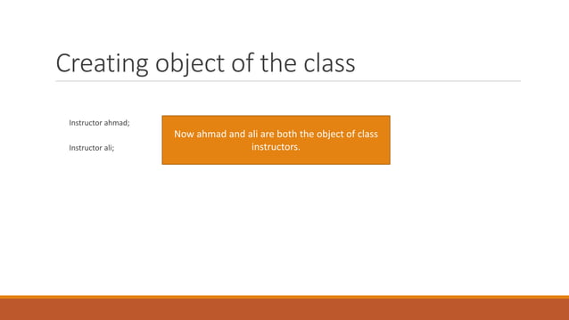 Creating classes in code (Syntax) | PPTX