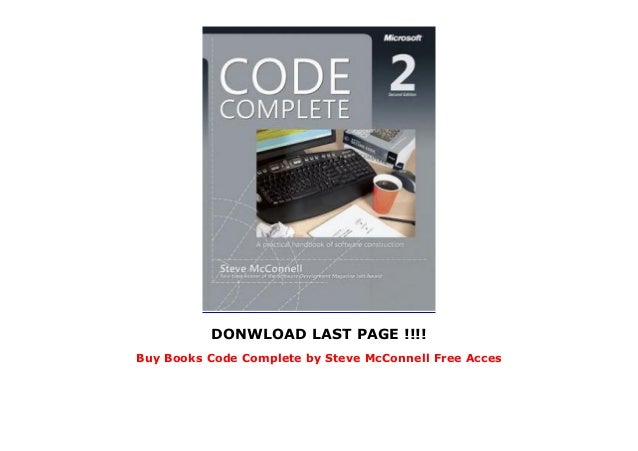 Buy Books Code Complete by Steve McConnell Free Acces