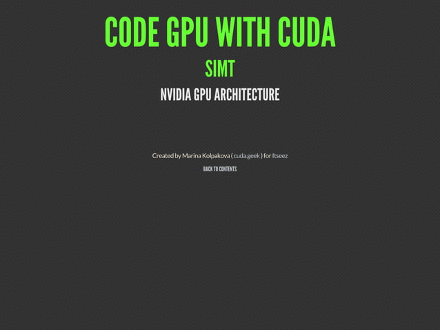 Code GPU with CUDA - SIMT | PPT