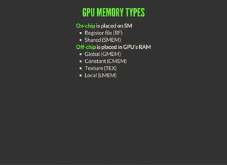 Code GPU with CUDA - Memory Subsystem | PDF