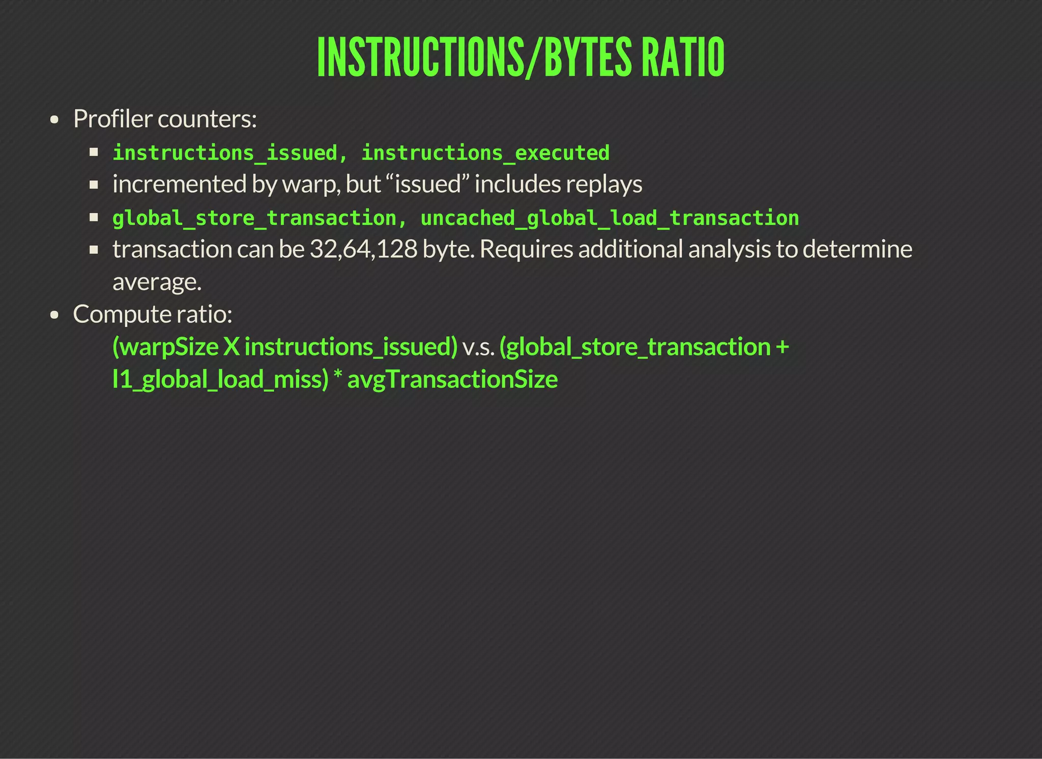 Code Gpu With Cuda Identifying Performance Limiters Ppt 