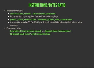 Code GPU with CUDA - Identifying performance limiters | PPT