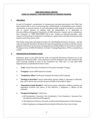 Code of-conduct-insider-trading | PDF