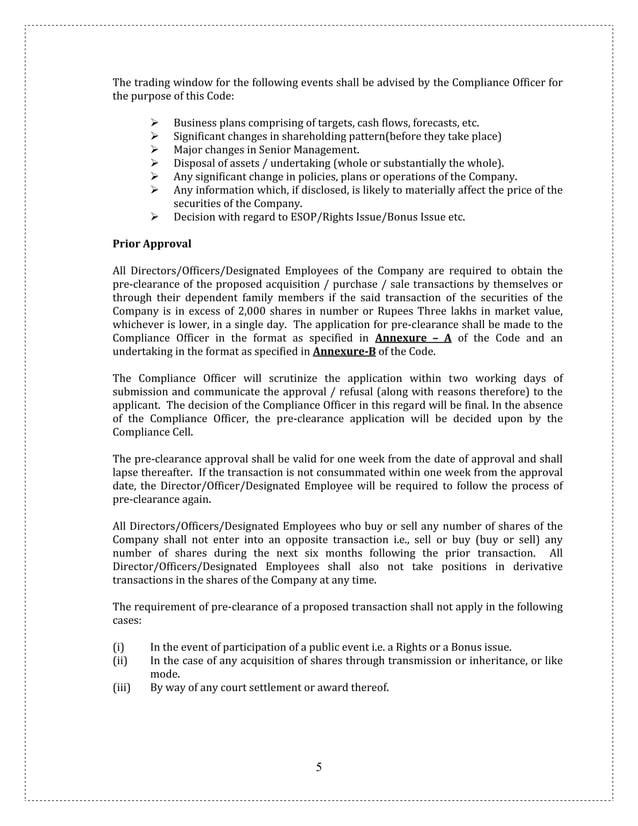 Code of-conduct-insider-trading | PDF