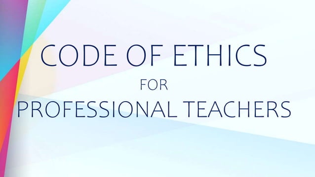 CODE-OF-ETHICS for Professional Teachers | PPTX | Professional School ...