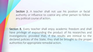 CODE-OF-ETHICS for Professional Teachers | PPTX