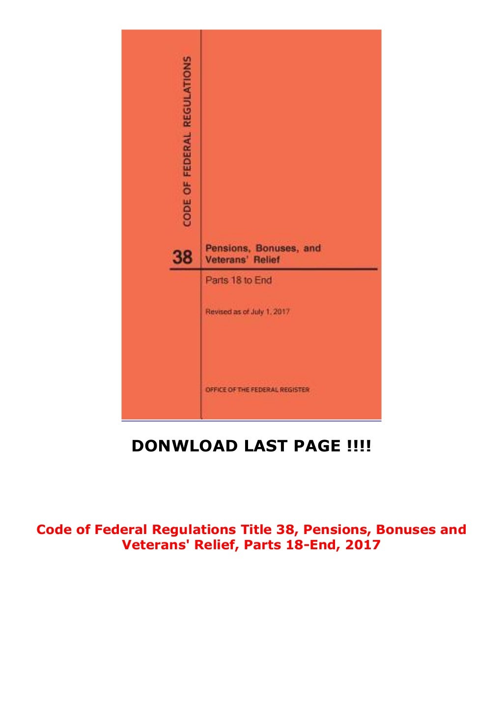 code-of-federal-regulations-title-38-pensions-bonuses-and-veterans