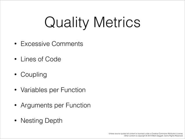 Understanding, measuring and improving code quality in JavaScript | PPT