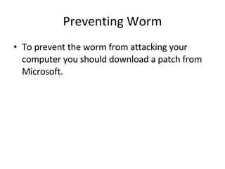 Code Red Worm | PPT | Computing | Technology & Computing