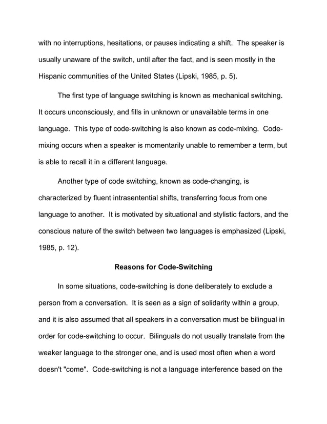 Code switching | PDF | Web Development | Internet