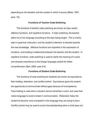 Code switching | PDF | Web Development | Internet