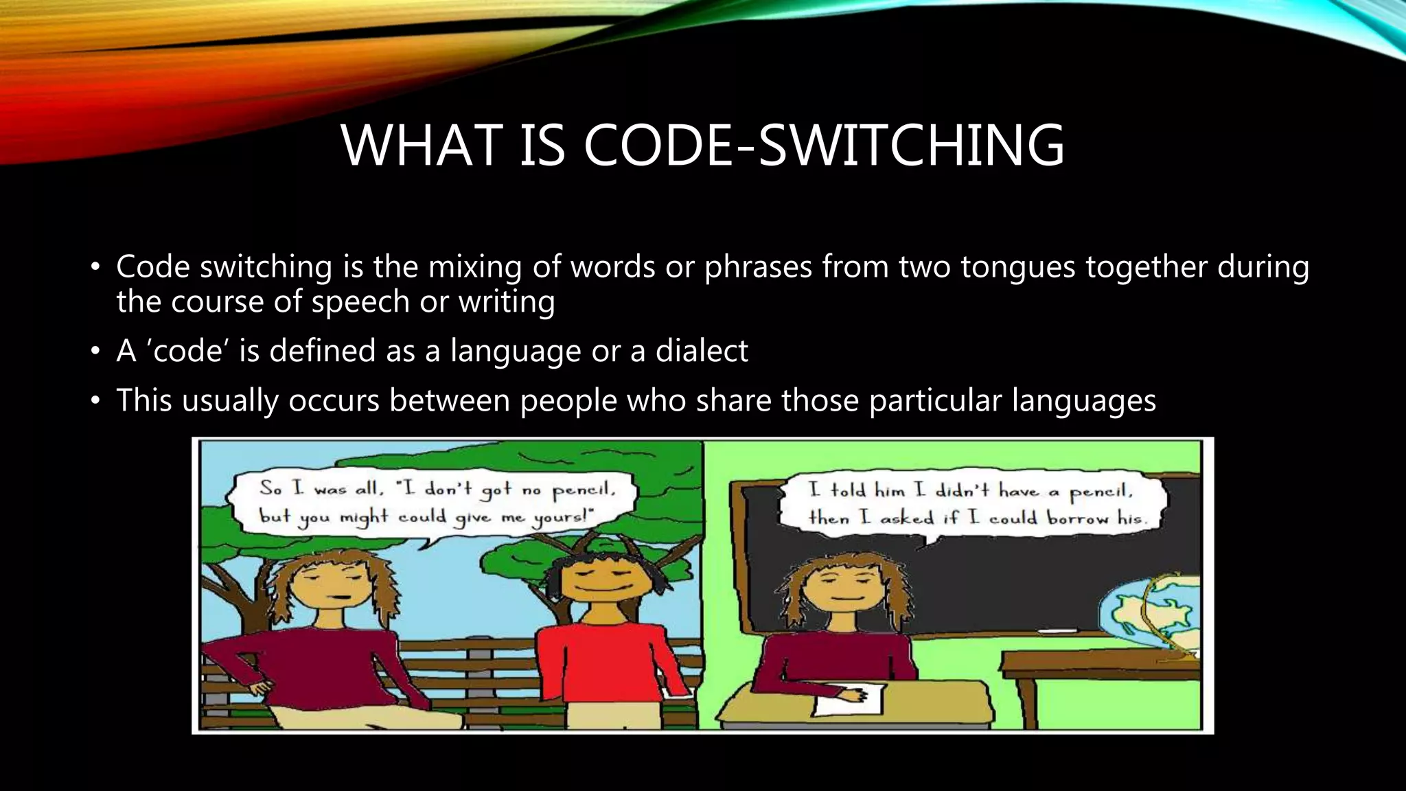 Code Switching Pptx Programming Languages Computing