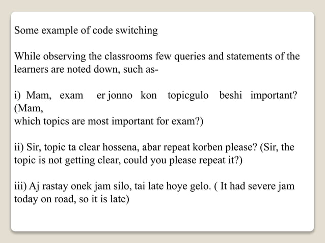 Code Switching Reason Pptx Programming Languages Computing