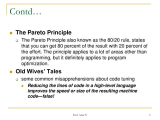 Code tuning strategies | PPT