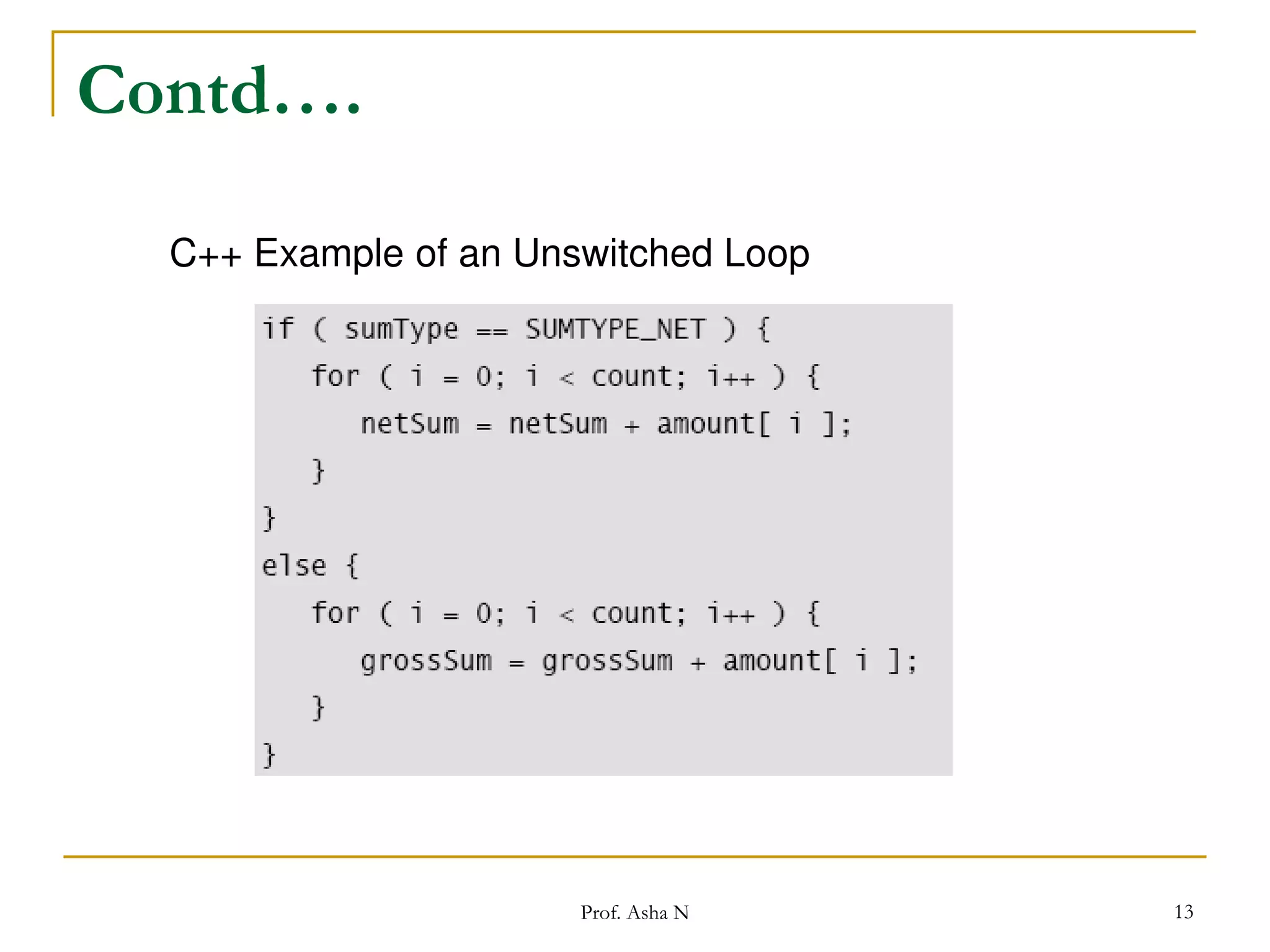 Code tuning techniques | PDF | Programming Languages | Computing Code tuning techniques | PDF | Programming Languages | Computing
