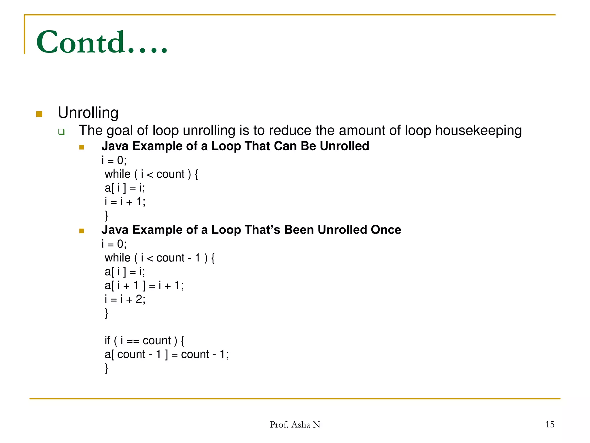Code tuning techniques | PDF | Programming Languages | Computing