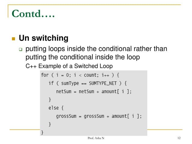 Code tuning techniques | PDF | Programming Languages | Computing
